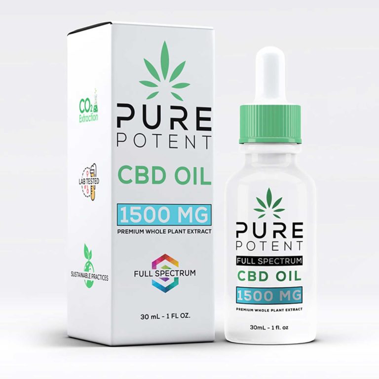 All Natural CBD Oil - 1500MG 1oz - Single Origin Hemp