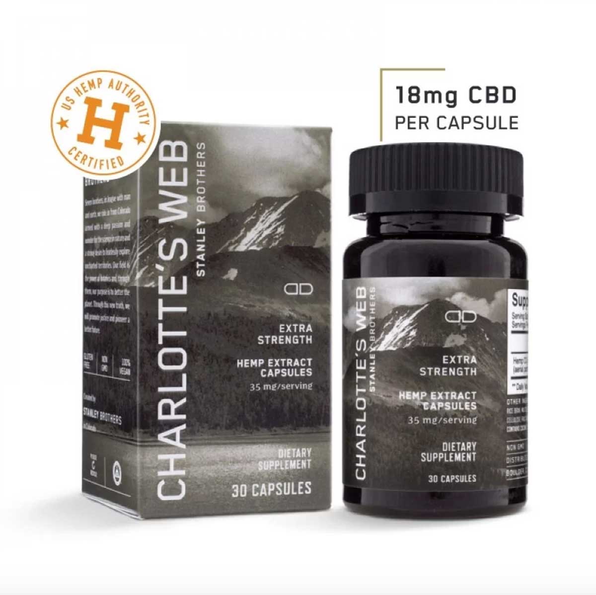 Extra Strength CBD Capsules - Single Origin Hemp
